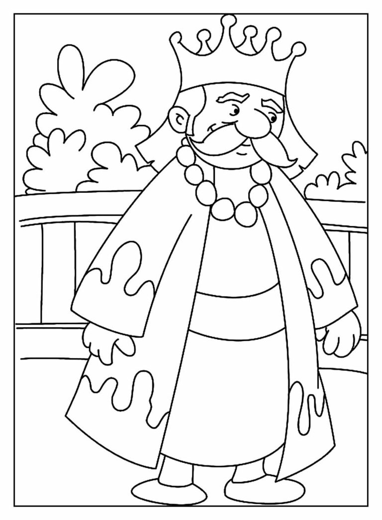 Desenhos de Rei para colorir - Bora Colorir