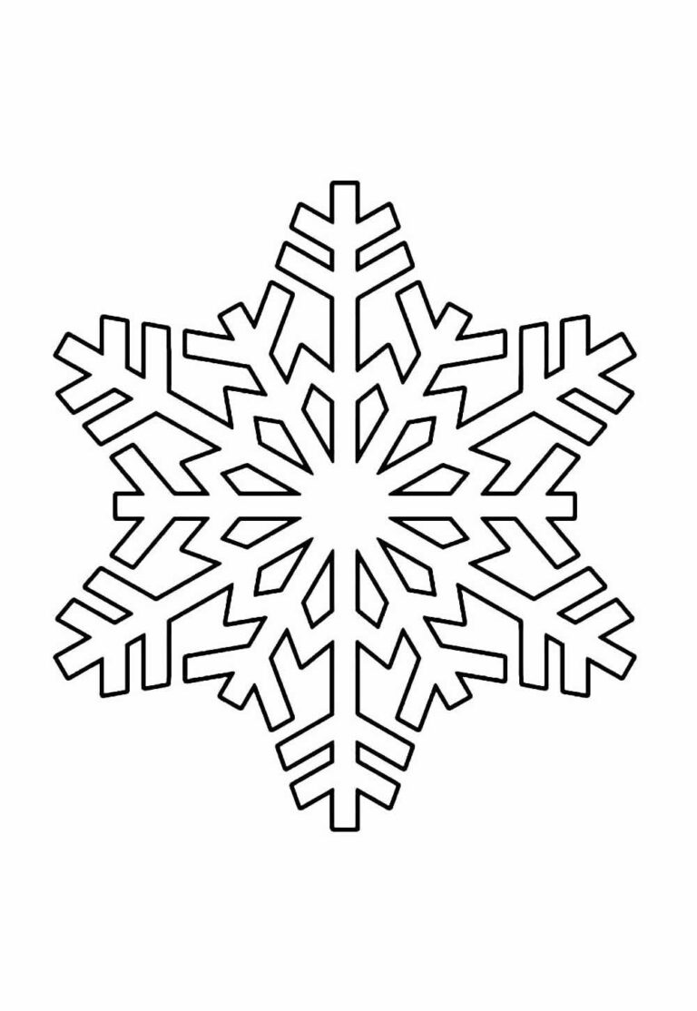 Desenhos de Flocos de Neve para colorir - Bora Colorir
