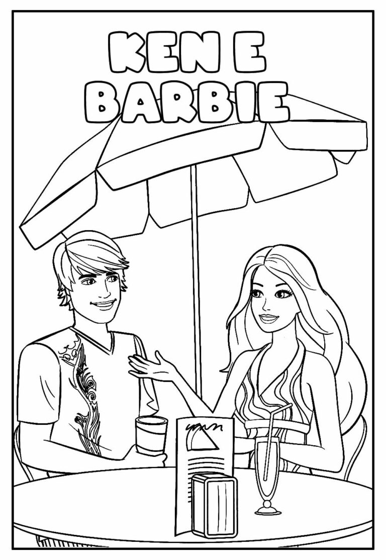 Desenhos de Ken da Barbie para colorir - Bora Colorir