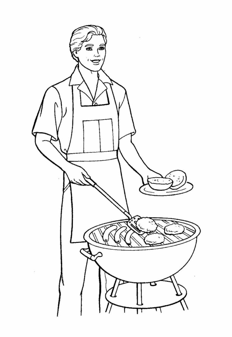 Desenhos de Ken da Barbie para colorir - Bora Colorir