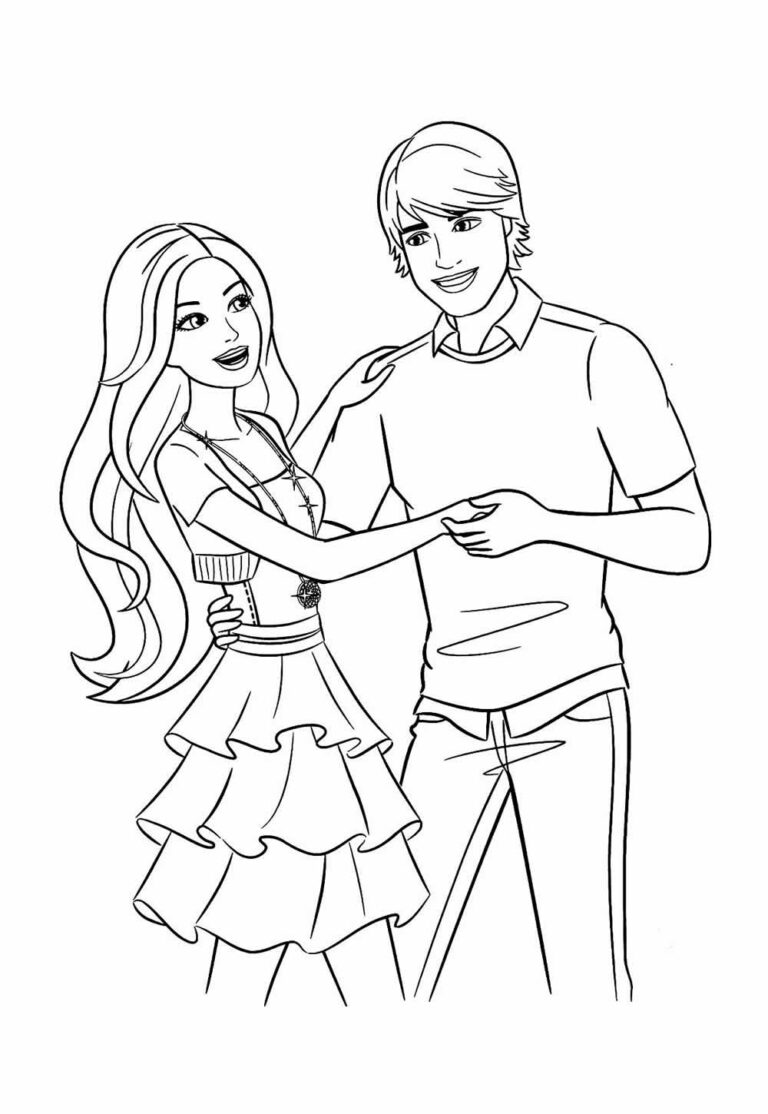 Desenhos de Ken da Barbie para colorir - Bora Colorir