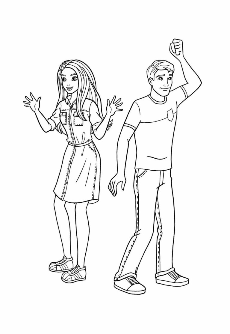 Desenhos de Ken da Barbie para colorir - Bora Colorir