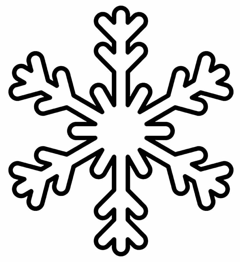 Desenhos de Flocos de Neve para colorir - Bora Colorir