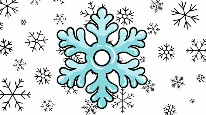 35 Desenhos De Floco De Neve Para Imprimir E Colorirp Vrogueco