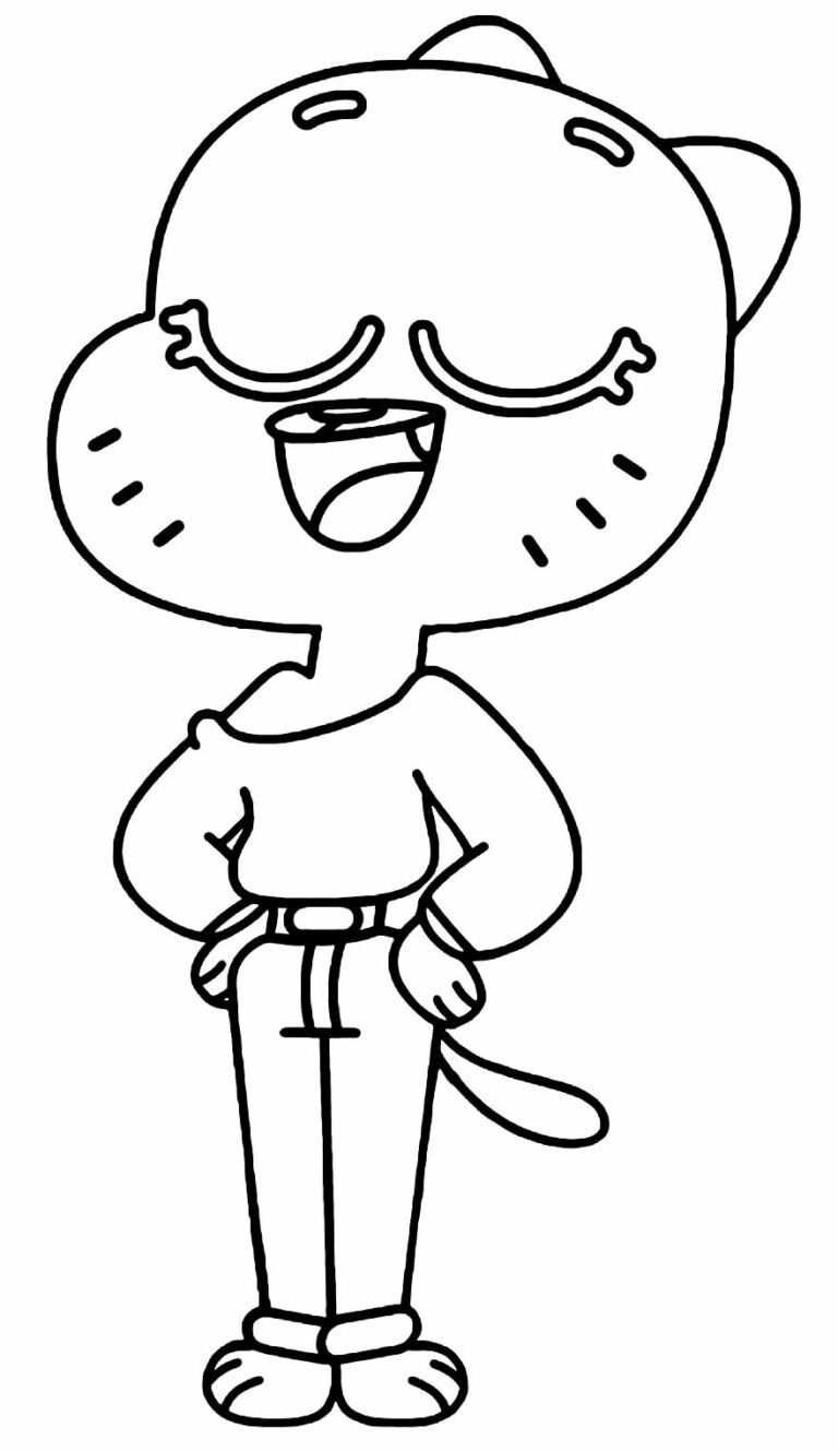 Desenhos Do Incrível Mundo De Gumball Para Colorir Bora Colorir