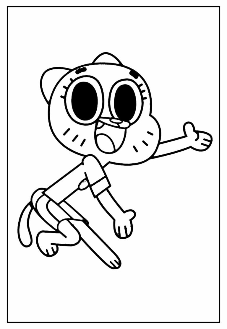 Desenhos do Incrível Mundo de Gumball para colorir - Bora Colorir