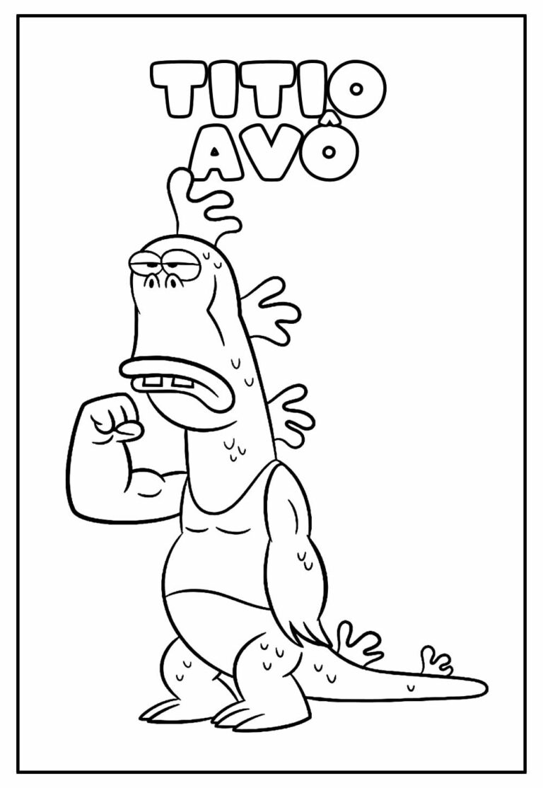 Desenhos do Titio Avô para colorir - Bora Colorir