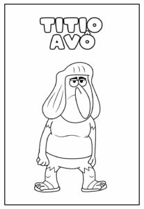 Desenhos do Titio Avô para colorir - Bora Colorir