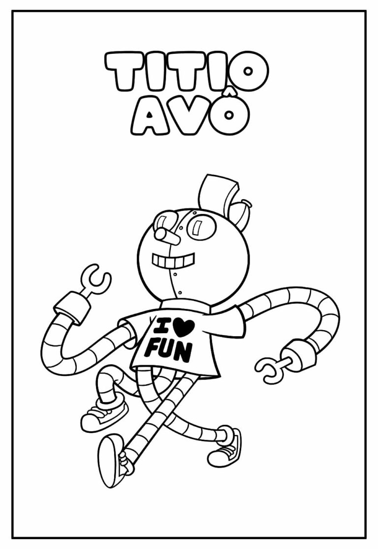 Desenhos do Titio Avô para colorir - Bora Colorir