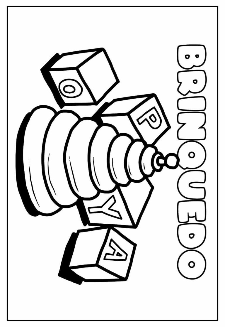 Desenhos de Brinquedos para colorir - Bora Colorir