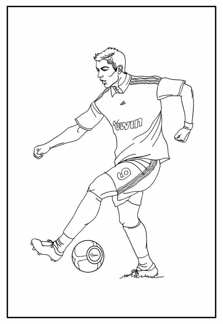 Desenhos da Copa do Mundo para colorir - Bora Colorir