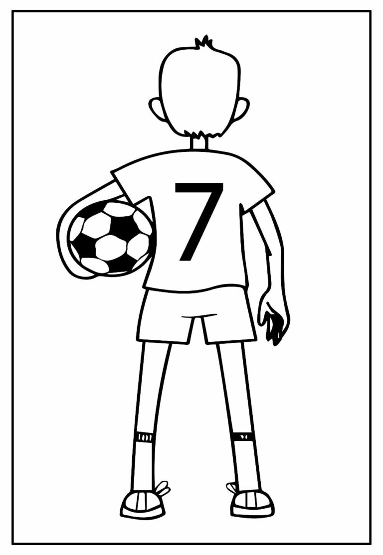 Desenhos da Copa do Mundo para colorir - Bora Colorir