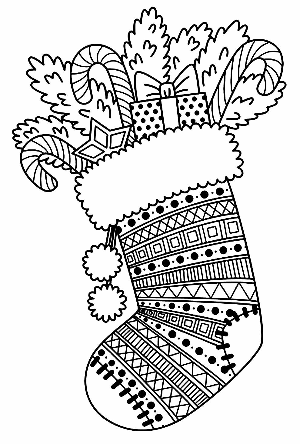 Desenhos de Natal para colorir - Bora Colorir