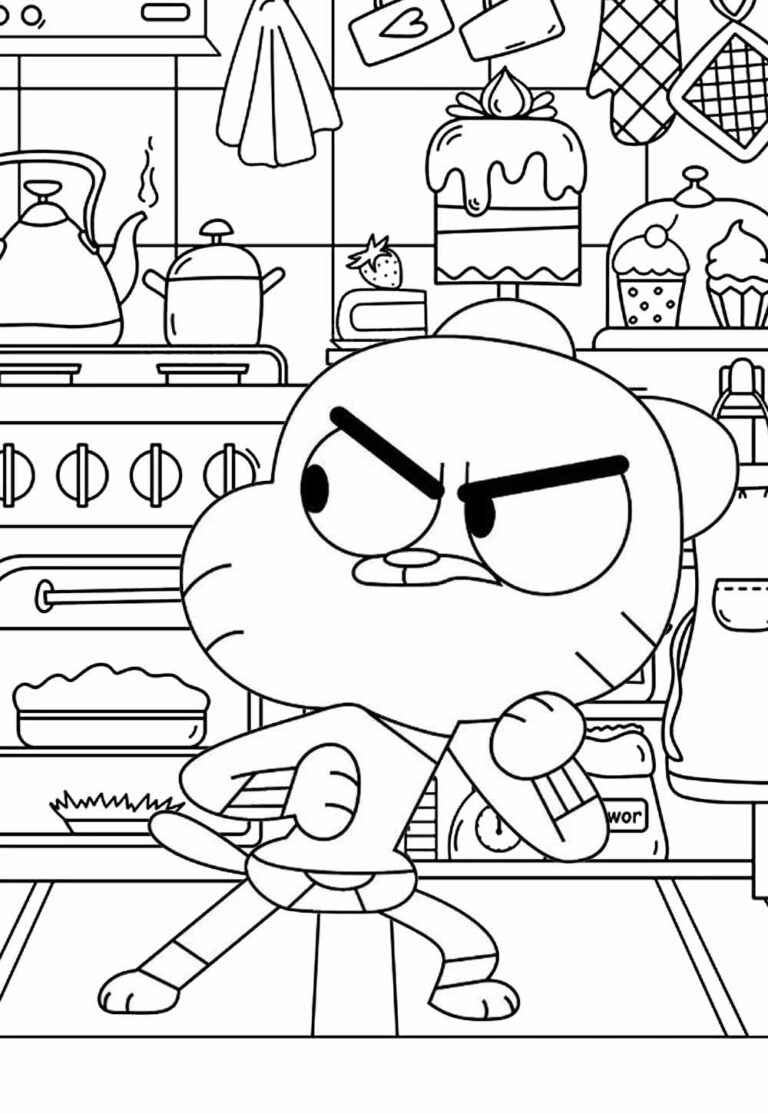 Desenhos do Incrível Mundo de Gumball para colorir - Bora Colorir