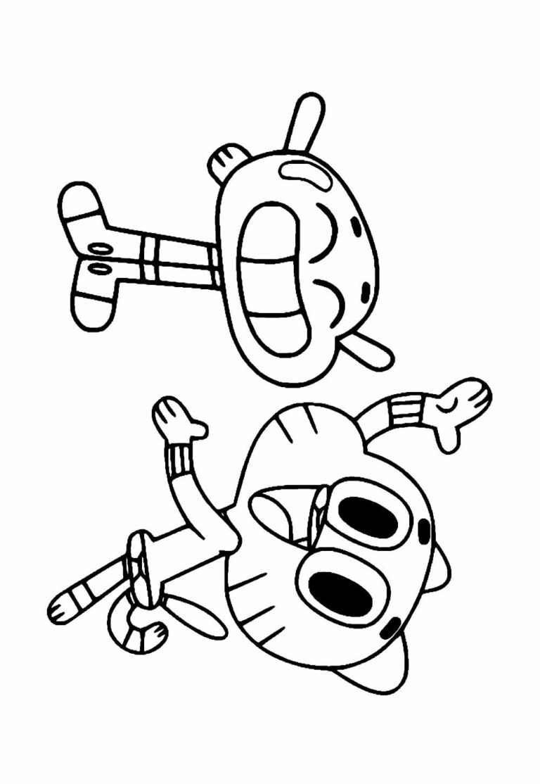 Desenhos do Incrível Mundo de Gumball para colorir - Bora Colorir