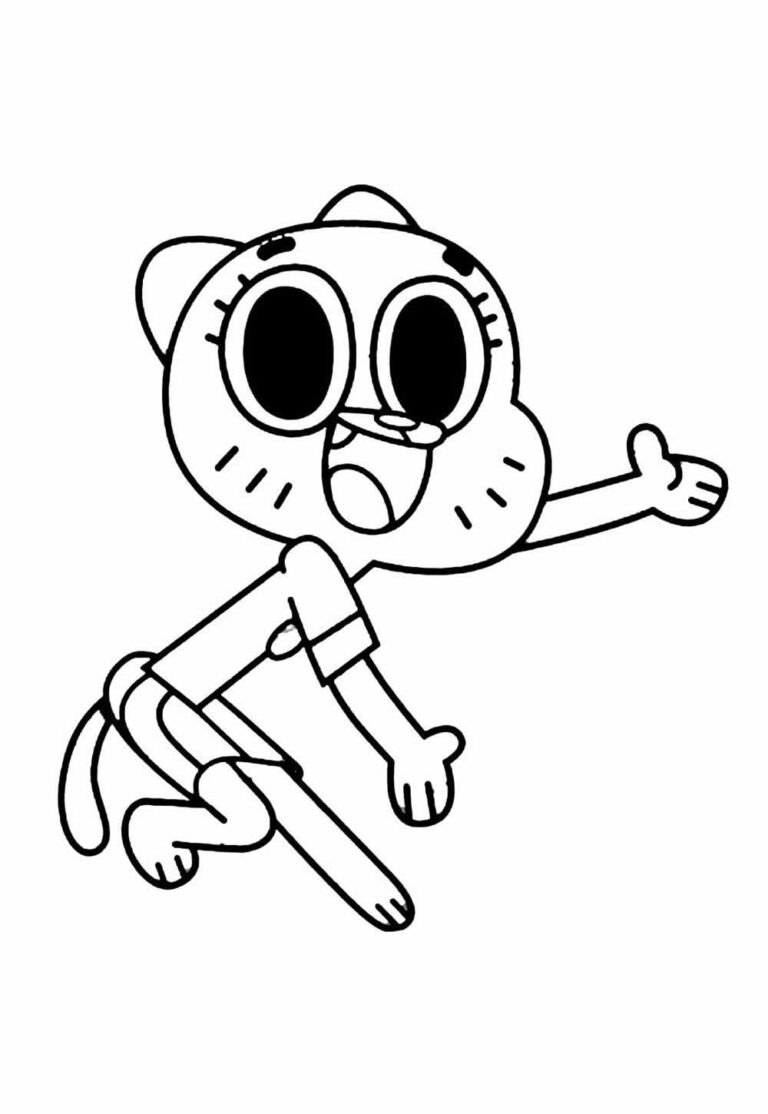 Desenhos do Incrível Mundo de Gumball para colorir - Bora Colorir