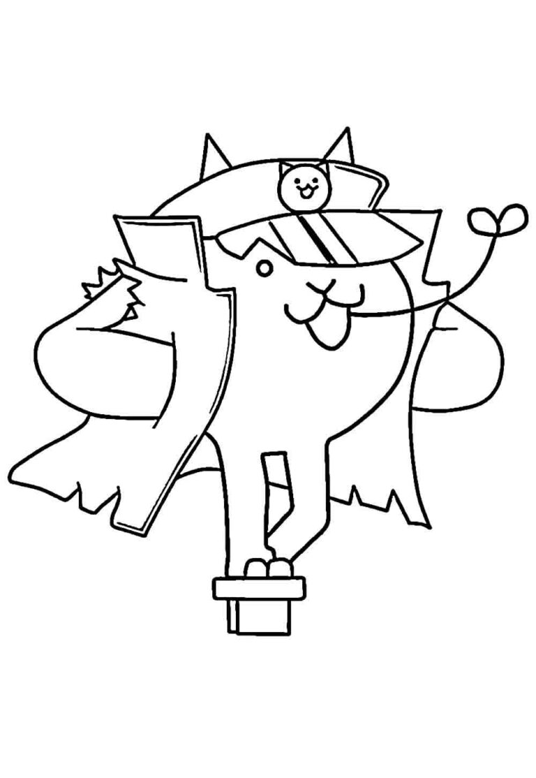 Desenhos de Battle Kitty para colorir - Bora Colorir