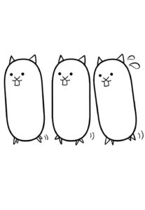 Desenhos de Battle Kitty para colorir - Bora Colorir