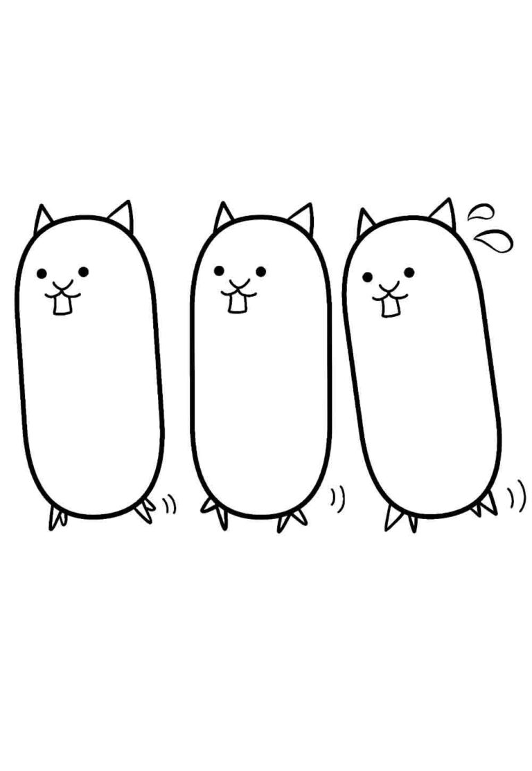 Desenhos de Battle Kitty para colorir - Bora Colorir