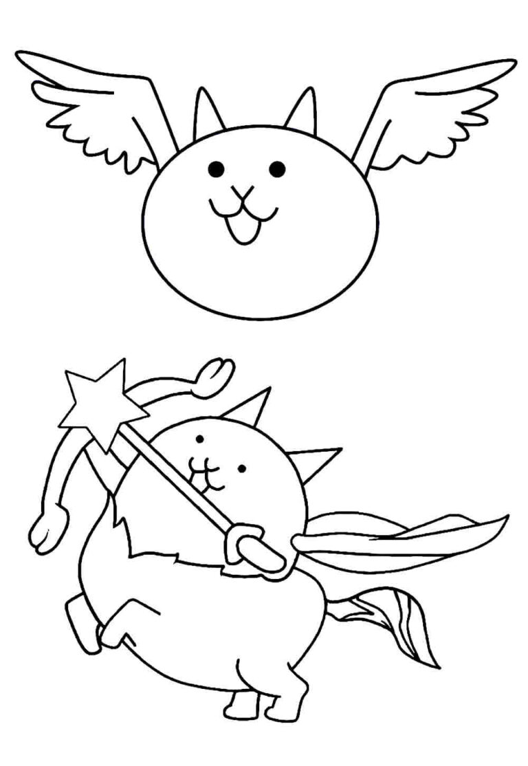 Desenhos de Battle Kitty para colorir - Bora Colorir