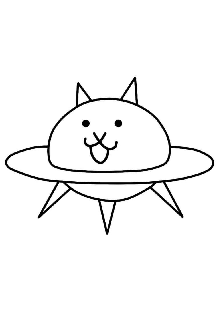 Desenhos de Battle Kitty para colorir - Bora Colorir