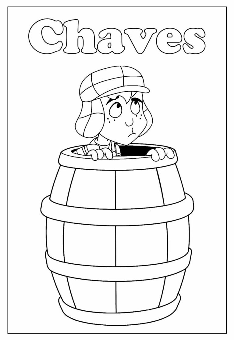 Desenhos do Chaves para colorir - Bora Colorir