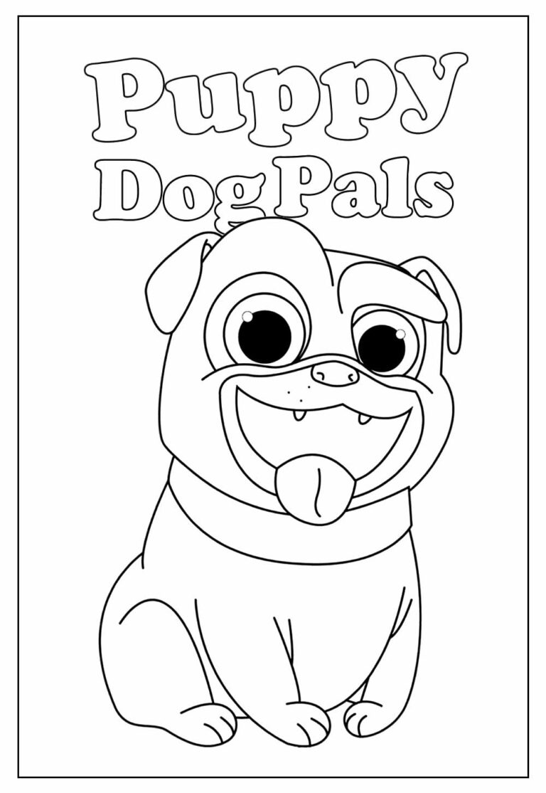 Desenhos de Puppy Dog Pals para colorir - Bora Colorir