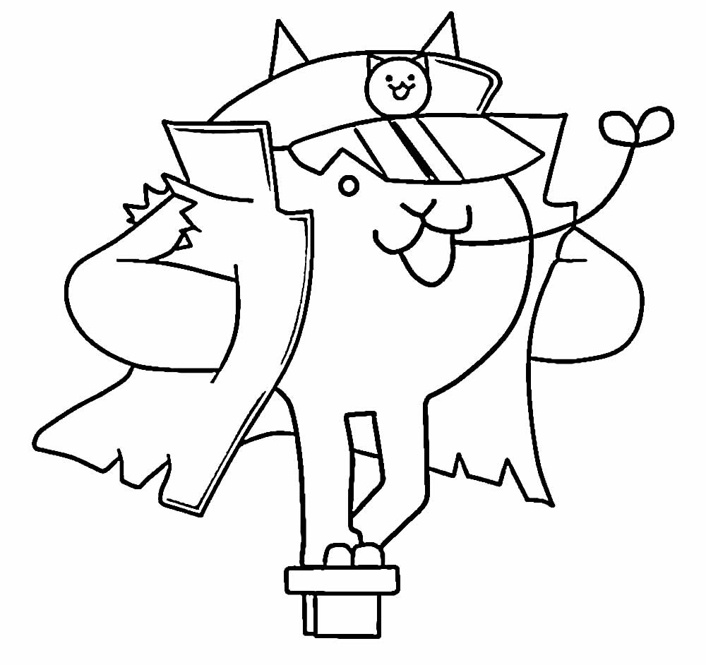 Desenhos de Battle Kitty para colorir - Bora Colorir
