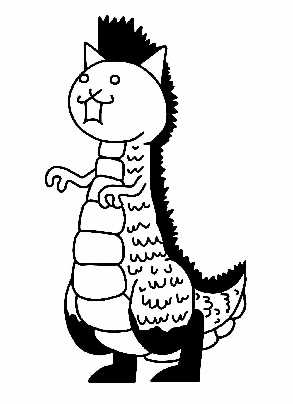 Desenhos de Battle Kitty para colorir - Bora Colorir