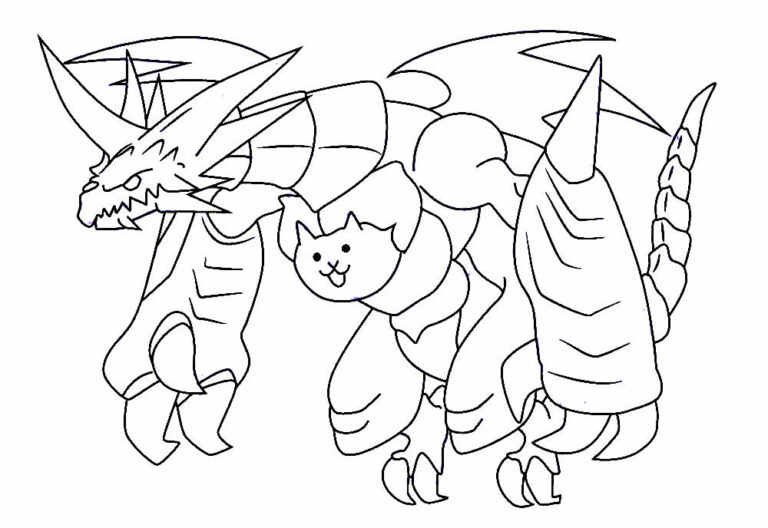Desenhos de Battle Kitty para colorir - Bora Colorir