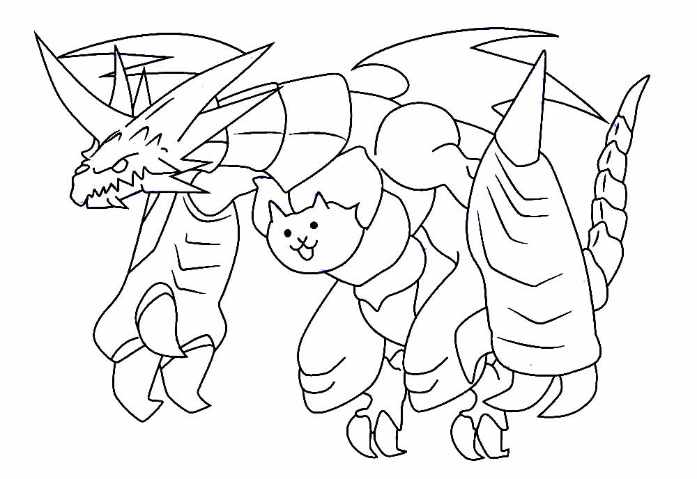 Desenhos de Battle Kitty para colorir - Bora Colorir