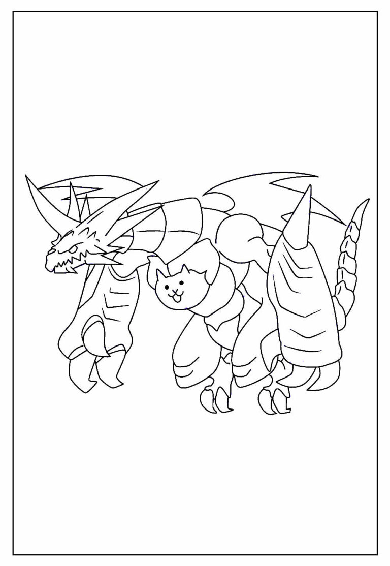 Desenhos de Battle Kitty para colorir - Bora Colorir