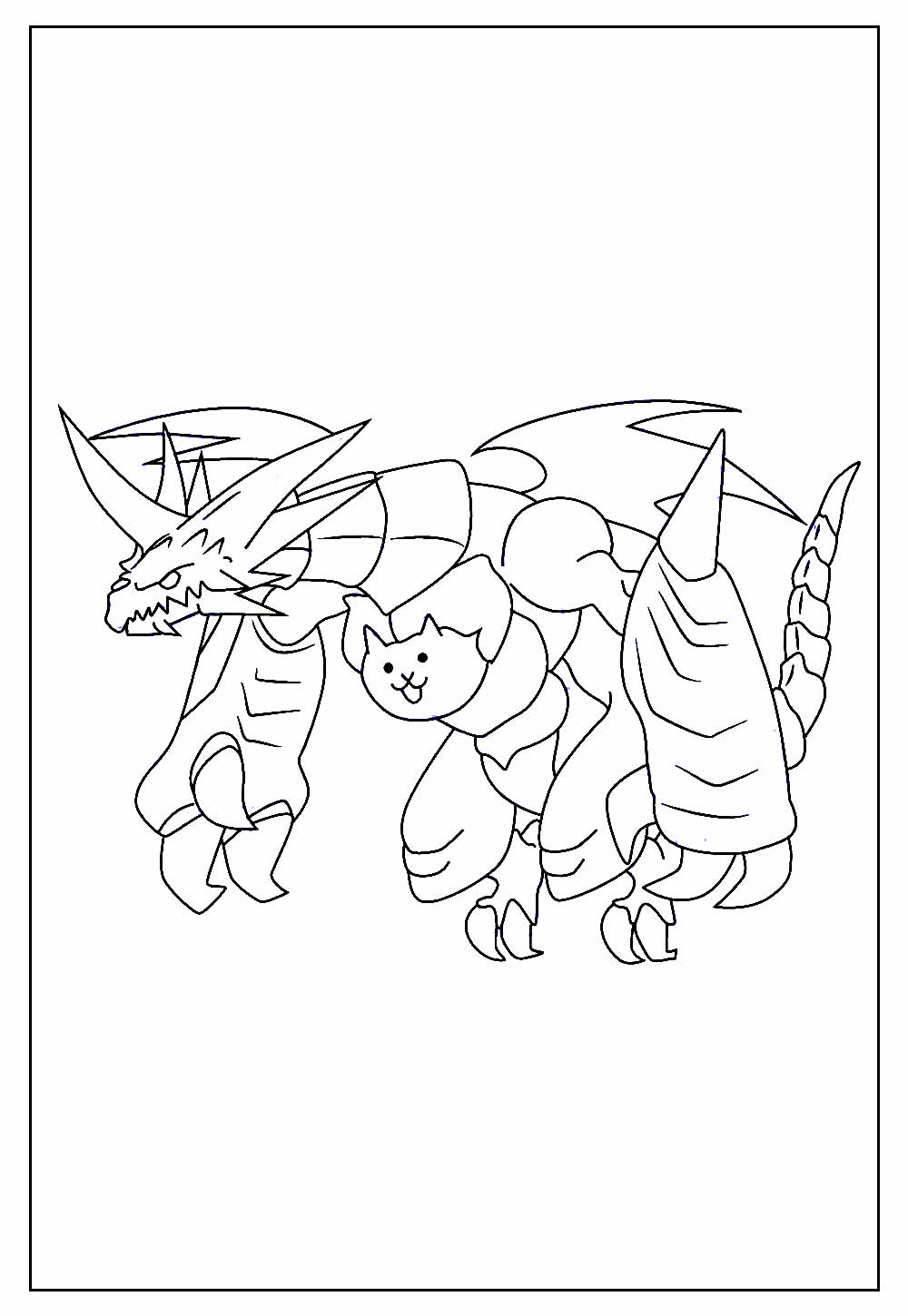 Desenhos de Battle Kitty para colorir - Bora Colorir