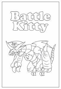 Desenhos de Battle Kitty para colorir - Bora Colorir