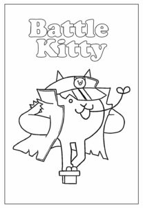 Desenhos de Battle Kitty para colorir - Bora Colorir