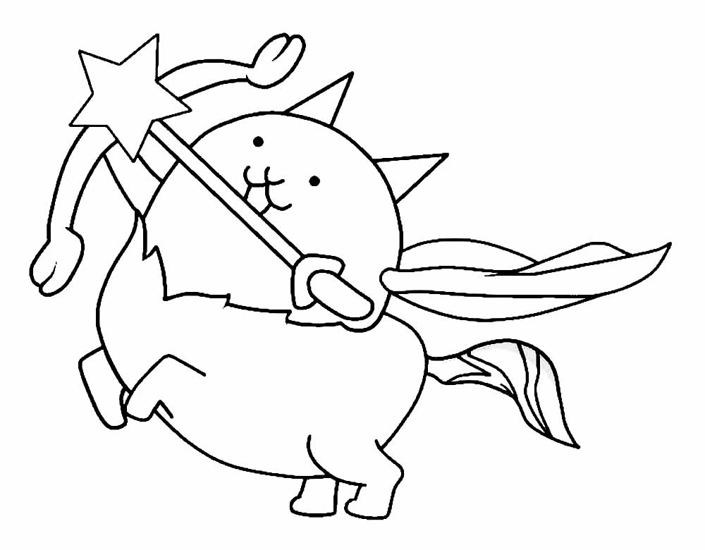 Desenhos de Battle Kitty para colorir - Bora Colorir