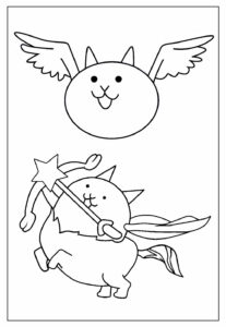Desenhos de Battle Kitty para colorir - Bora Colorir