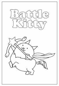 Desenhos de Battle Kitty para colorir - Bora Colorir