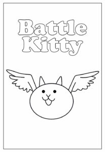 Desenhos de Battle Kitty para colorir - Bora Colorir