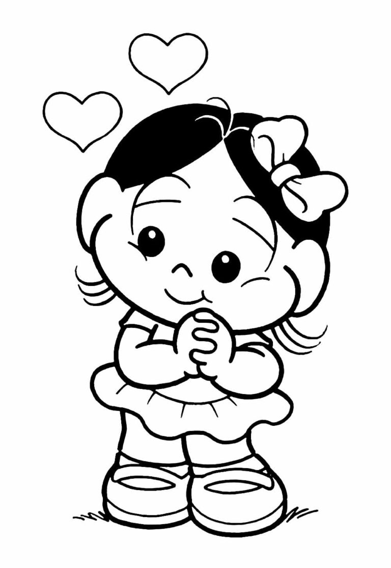 Desenhos da Magali para colorir - Bora Colorir