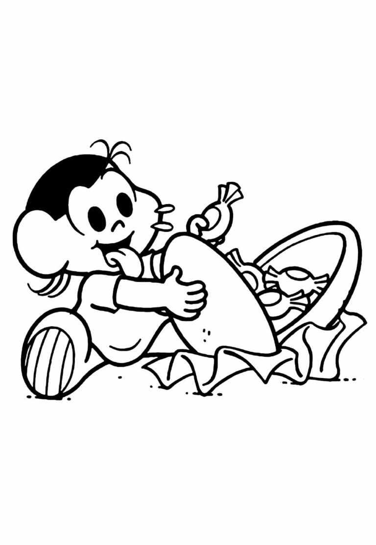 Desenhos da Magali para colorir - Bora Colorir