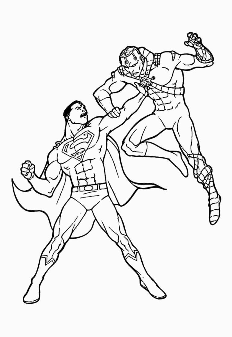 Desenhos do Super-Homem para colorir - Bora Colorir