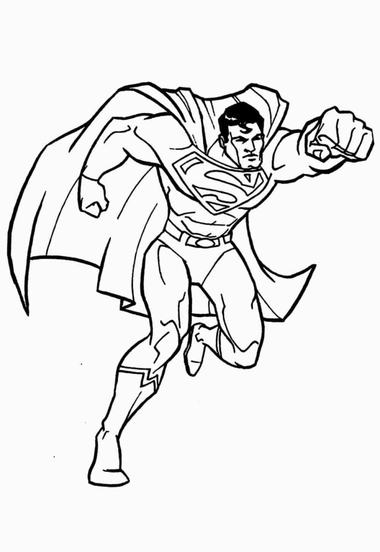 Desenhos do Super-Homem para colorir - Bora Colorir