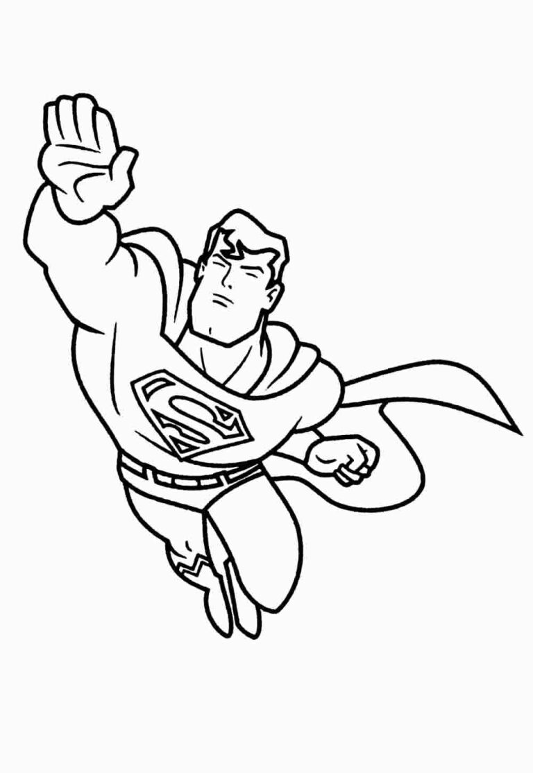 Desenhos do Super-Homem para colorir - Bora Colorir