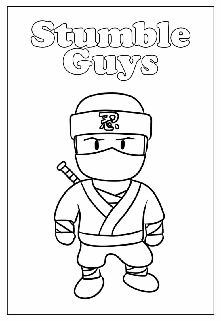 Desenhos de Stumble Guys para colorir - Bora Colorir
