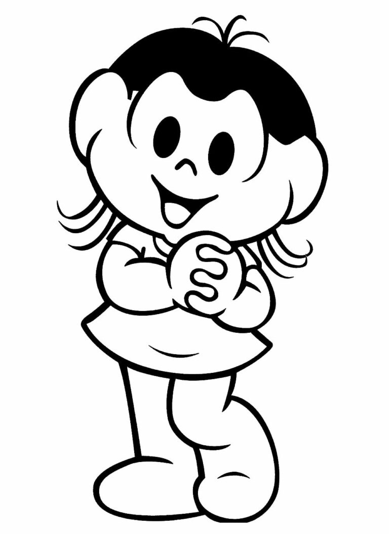 Desenhos da Magali para colorir - Bora Colorir