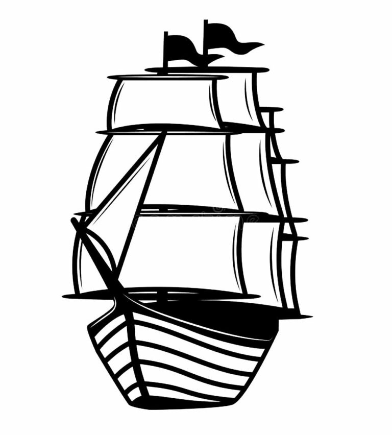 Moldes de Navio para Imprimir - Bora Colorir