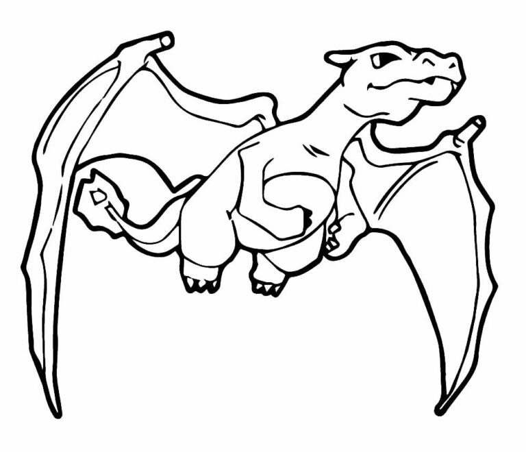 Desenhos de Charizard para colorir - Bora Colorir