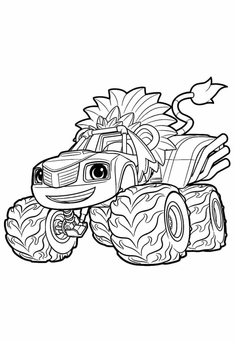 Desenhos de Blaze e os Monster Machine para colorir - Bora Colorir