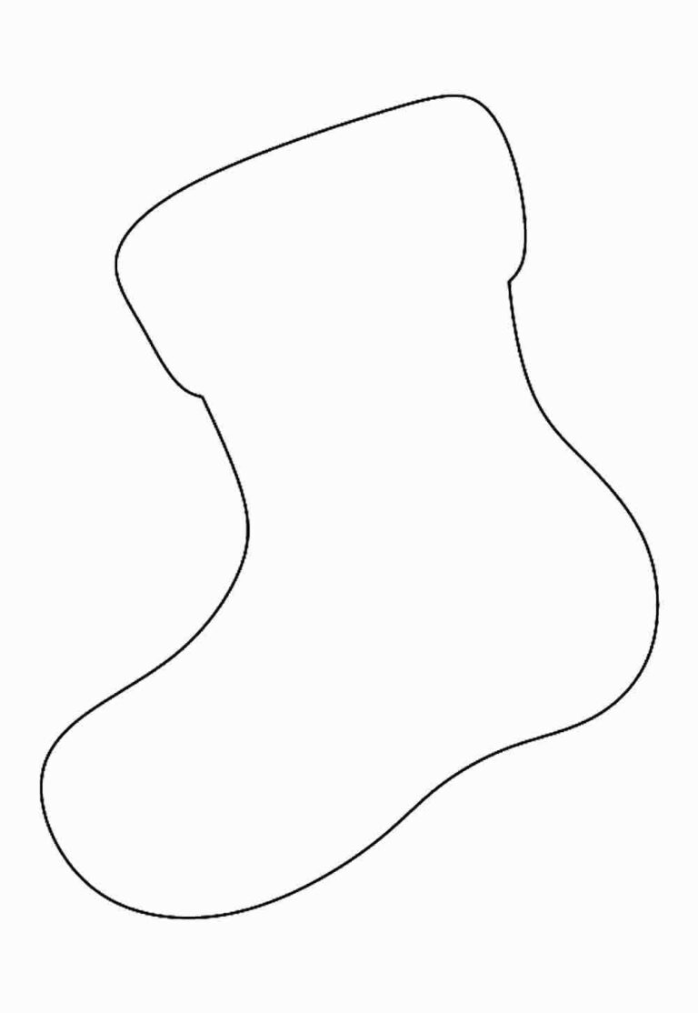 Moldes de Bota do Papai Noel para Imprimir - Bora Colorir